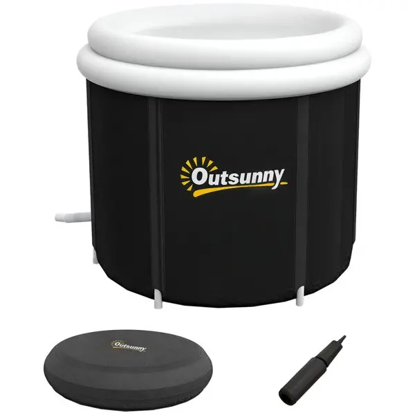 OUTSUNNY Portable Cold Plunge Tub - Black