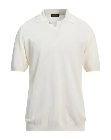ROBERTO COLLINA Linen Knit Polo Shirt - White