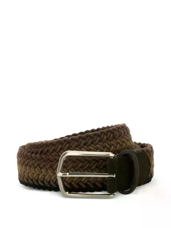 Boggi Milano Woven Elasticated Belt - Brown