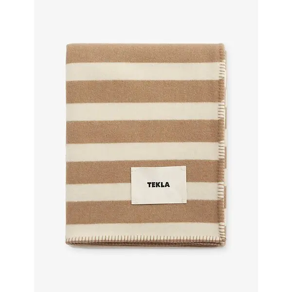 TEKLA Wool Blend Blanket 130cm X 180cm - Hereford Stripes