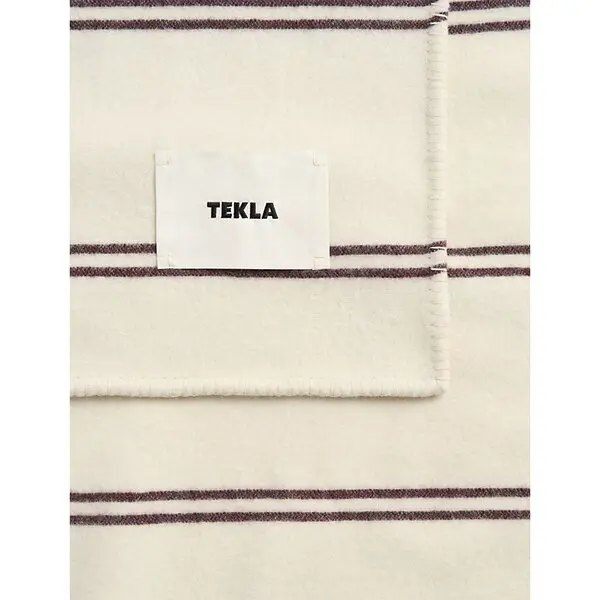 TEKLA Wool Blend Blanket 130cm X 180cm - Ruck Stripes