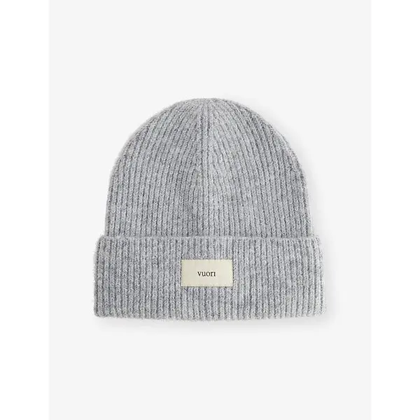 Vuori Ribbed Knitted Beanie - Light Heather Grey