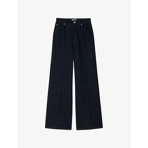 Sandro Wide-leg Mid-rise Jeans