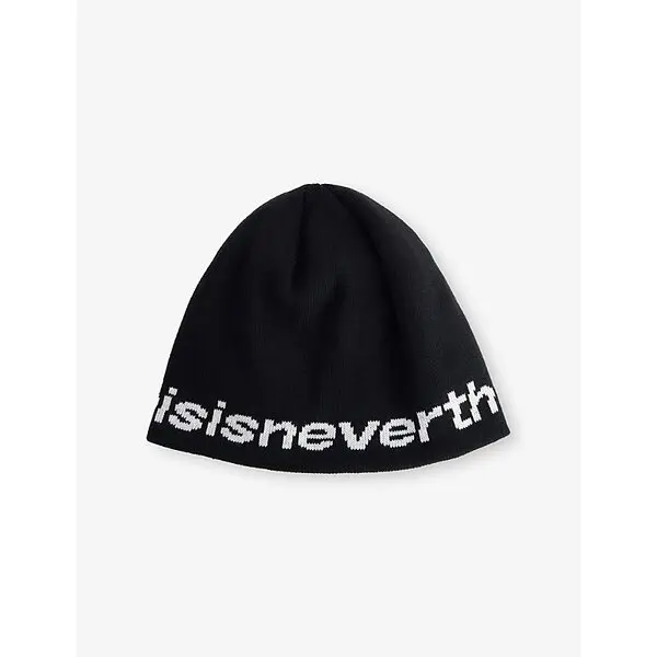 THISISNEVERTHAT T-logo Knitted Beanie - Black