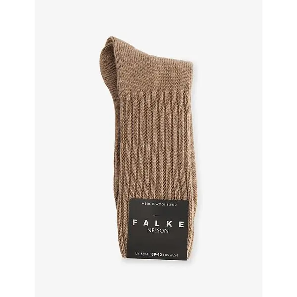 Falke Nelson Knitted Boot Socks - Nutmeg Mel