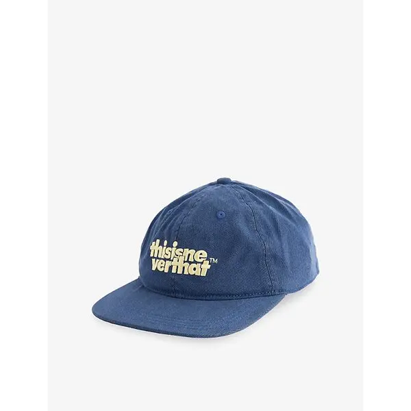 THISISNEVERTHAT Cotton-blend Baseball Cap - Navy
