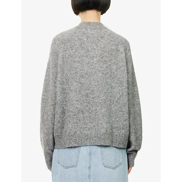 ADANOLA Oversized Crewneck Wool-blend Jumper