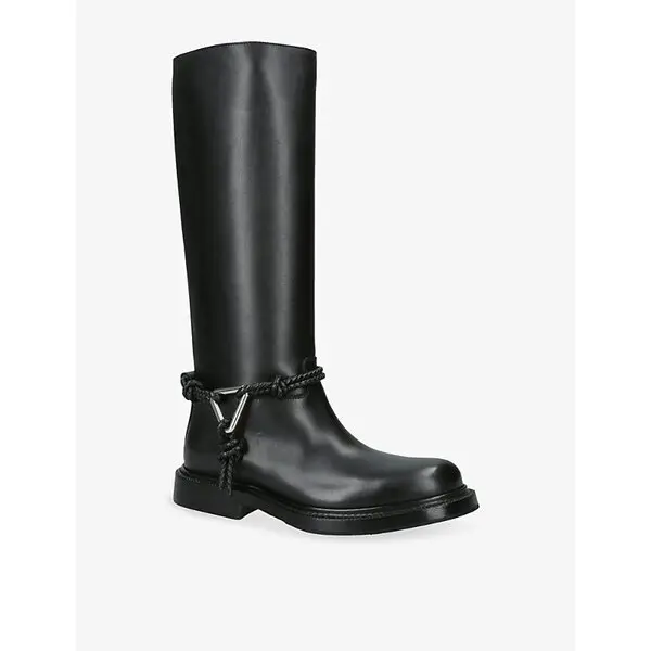 Bottega Veneta James Leather Knee-high Boots
