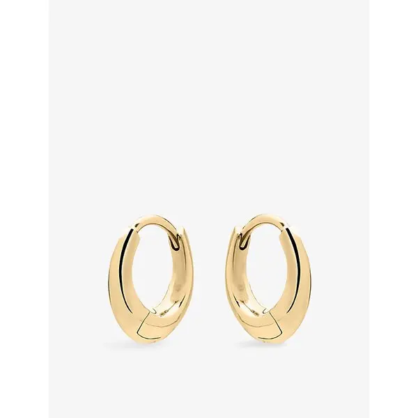 SHAUN LEANE Sabre Mini Hoop Earrings - Yellow Gold Vermeil