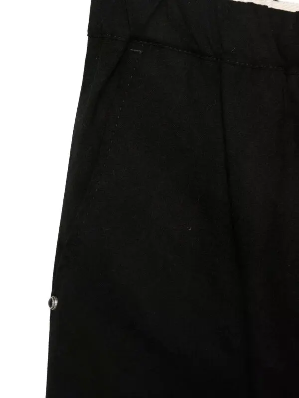 WHITE SAND Drawstring Trousers