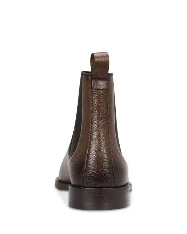 BOSS Leather Chelsea Boots - Medium Brown