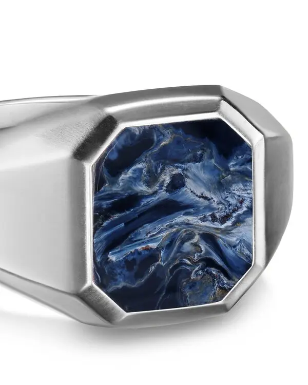 David Yurman Streamline Signet Ring With Pietersite