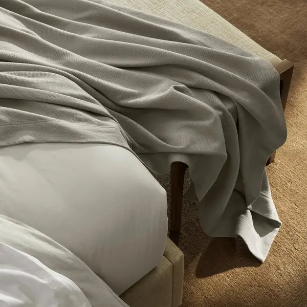 BOLL & BRANCH Essential Bed Blanket, Twin/twin Xl - Pewter