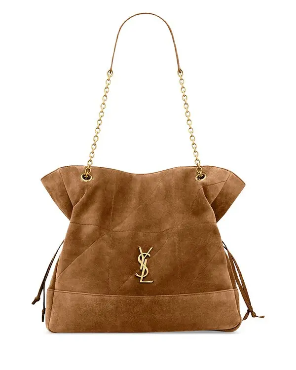 Saint Laurent Jamie Suede Shopping Bag - Caramel Cognac