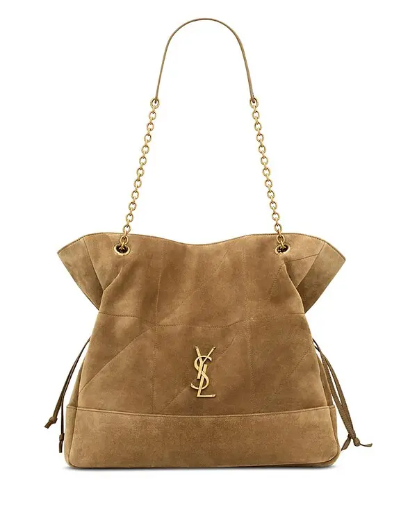 Saint Laurent Jamie Suede Shopping Bag - Golden Leaf