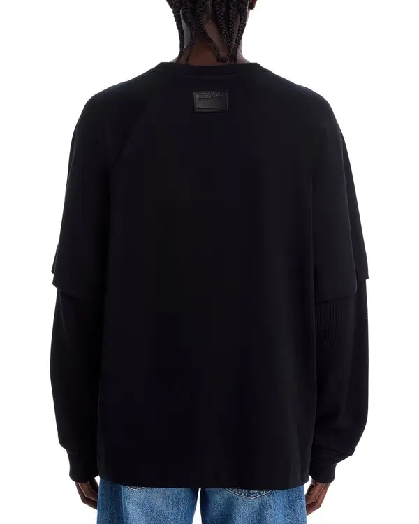 Helmut Lang Double Layer Crewneck Tee - Black