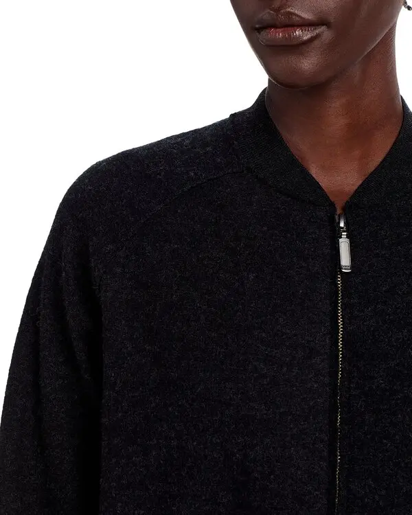 Eileen Fisher Wool Stand Collar Jacket