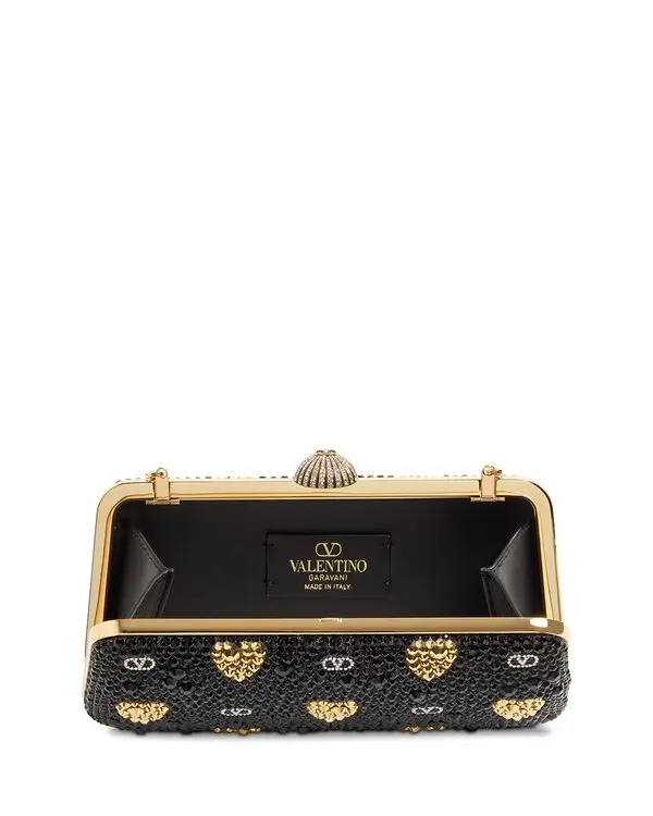 Valentino Garavani Carry Secrets Minaudiere Convertible Clutch - Black