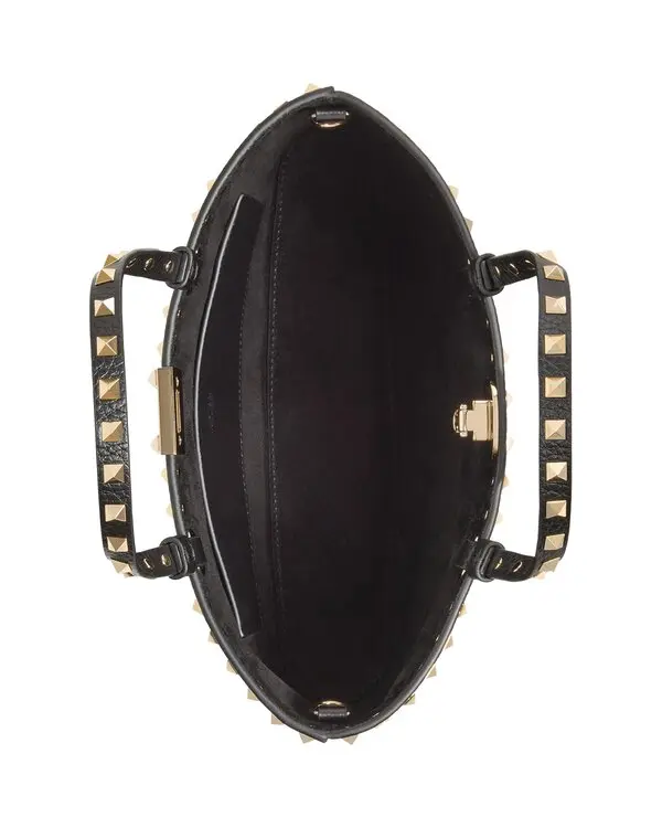 Valentino Garavani Rockstud Small Top Handle Bag - Black