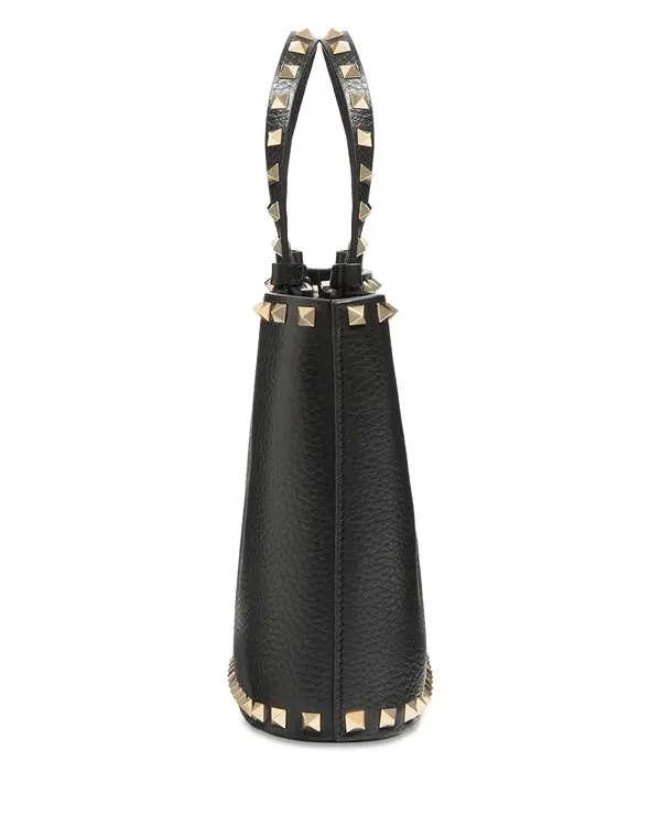 Valentino Garavani Rockstud Small Top Handle Bag - Black