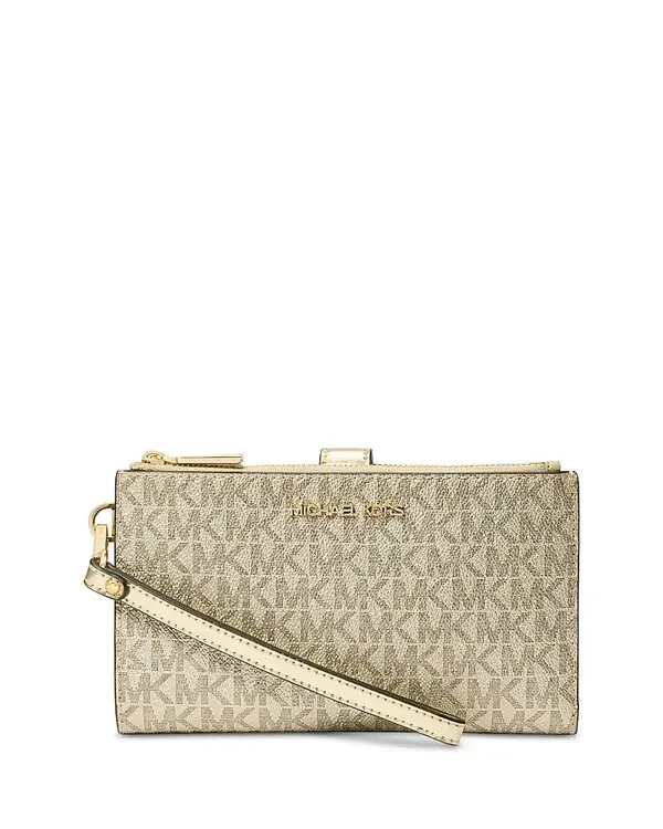 Michael Kors Monogram Wristlet - Pale Gold