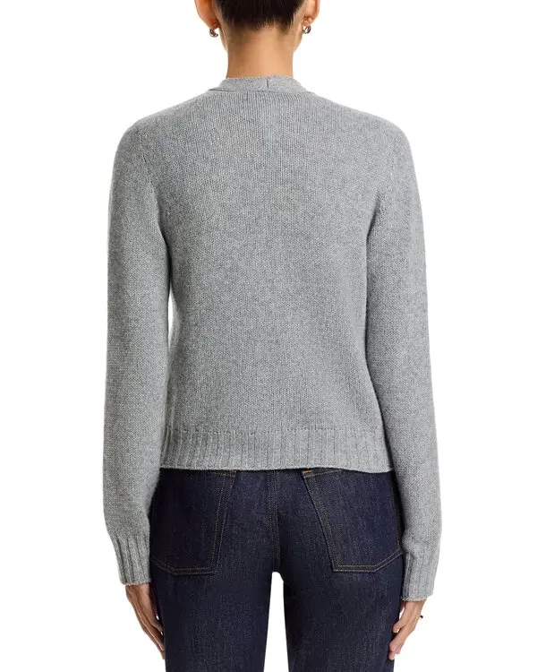 Fabiana Filippi Wool Blend Rhinestone Cropped Cardigan