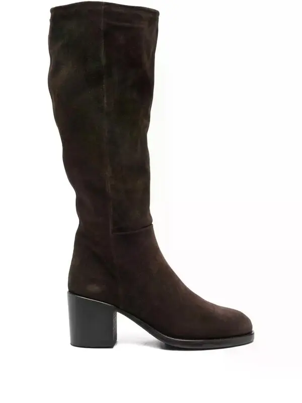 PANTANETTI Suede Block-heel Boots