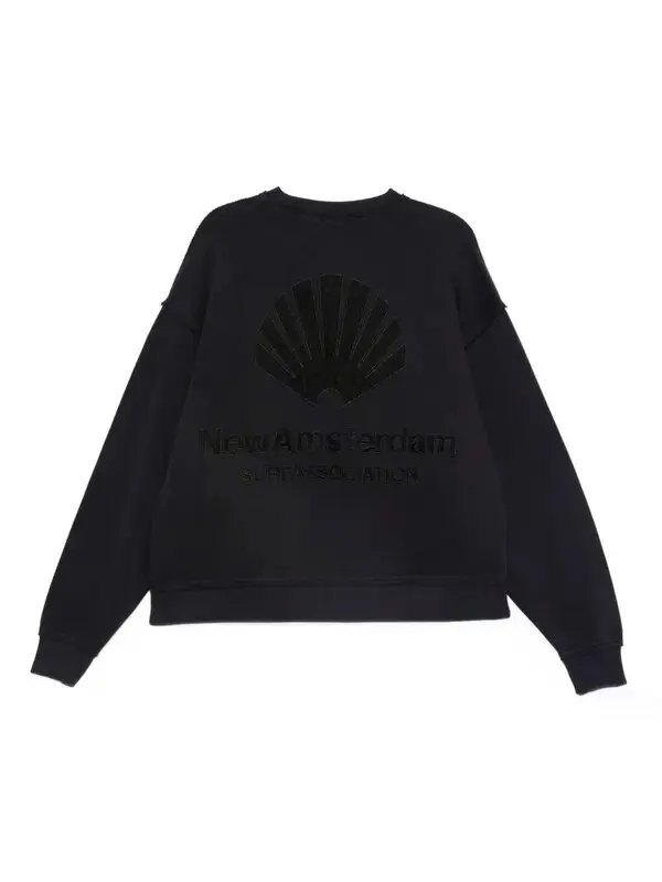 NEW AMSTERDAM SURF ASSOCIATION Logo-patch Crewneck Sweatshirt