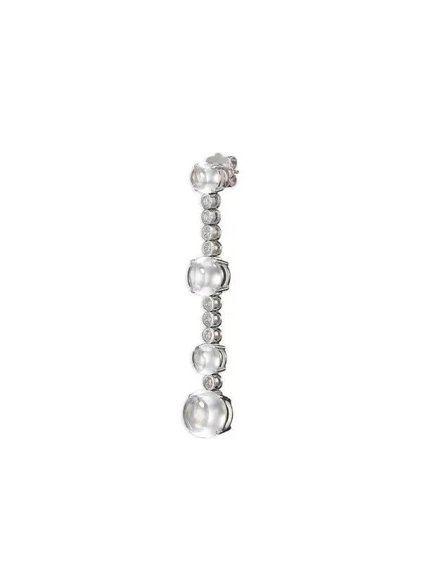 ANABELA CHAN 14k White Gold And Rhodium Vermeil Sapphire Earrings