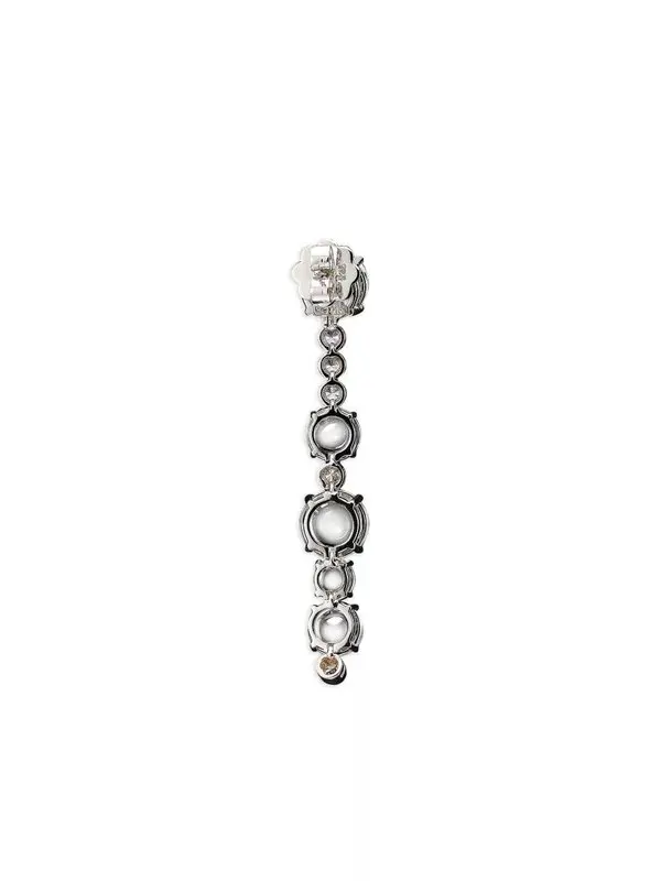 ANABELA CHAN 14k White Gold And Rhodium Vermeil Sapphire Earrings