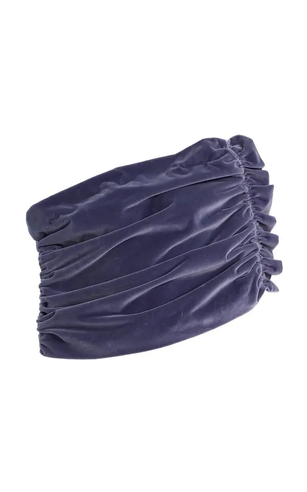 COLLEEN ALLEN Exclusive Cotton Velvet Shawl - Purple