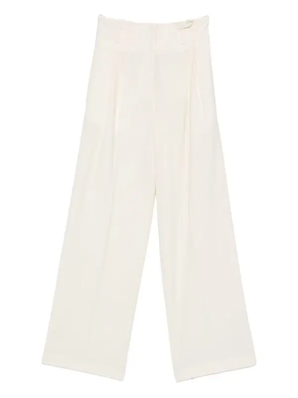 SEMICOUTURE Matisse Wool Blend Trousers - White