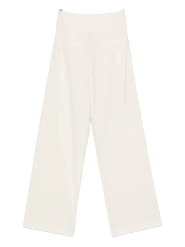 SEMICOUTURE Matisse Wool Blend Trousers - White