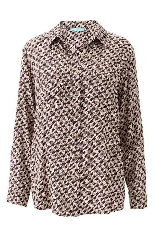 Melissa Odabash Millie Cover-up Shirt - Chain