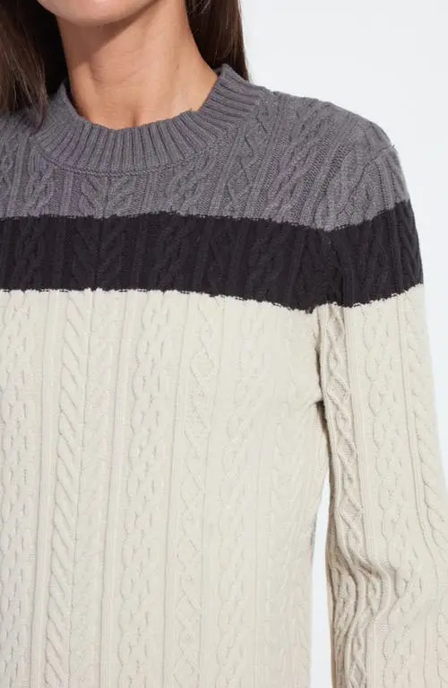Lyssé Gabriel Cozy Cable Sweater