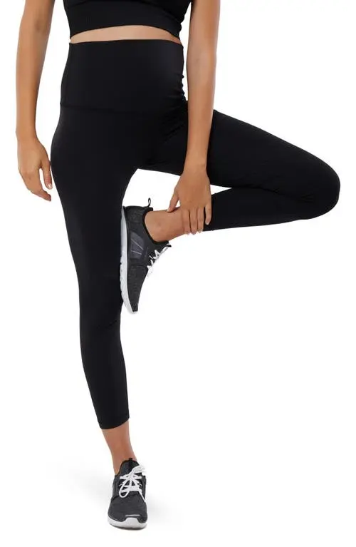 Ingrid & Isabel® High Waist Foldover Maternity Leggings - Black