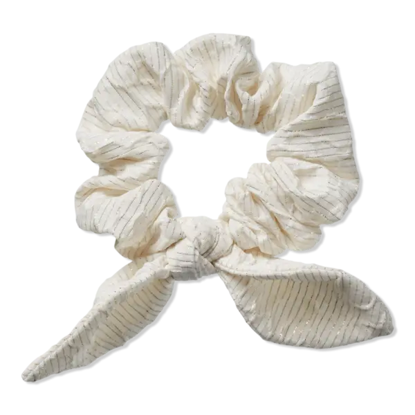 SCUNCI Jacquard Bow Scrunchie - One-color