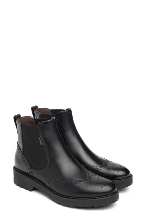 NEROGIARDINI Wingtip Chelsea Boot - Black