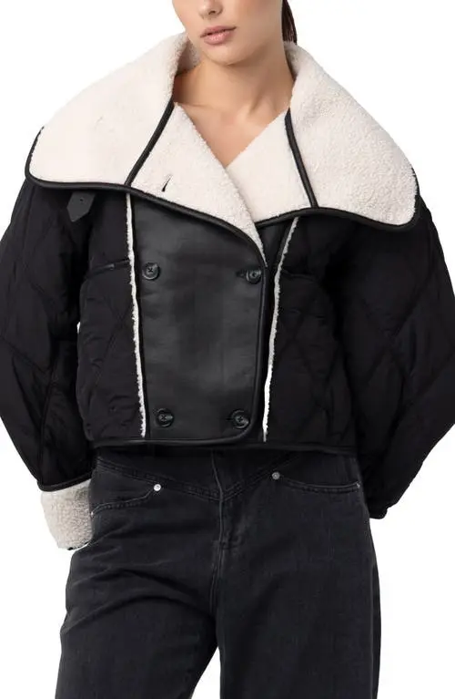 Blanknyc Faux Shearling Quilted Jacket