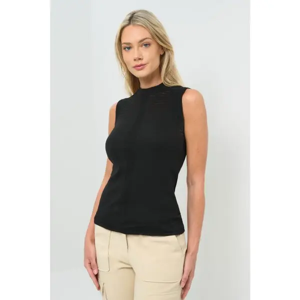 Anatomie Evie Sleeveless Knit Top - Black