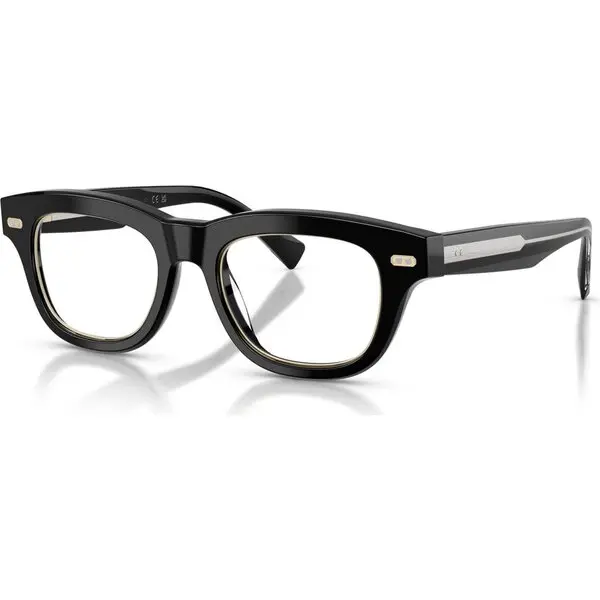 Brunello Cucinelli 48mm Square Optical Glasses - Black