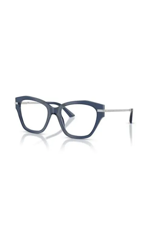 JIMMY CHOO 52mm Cat Eye Optical Glasses - Blue