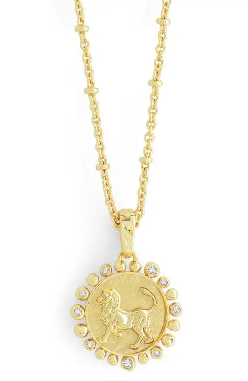 ANABEL ARAM JEWELRY Zodiac Cubic Zirconia Pendant Necklace - Leo