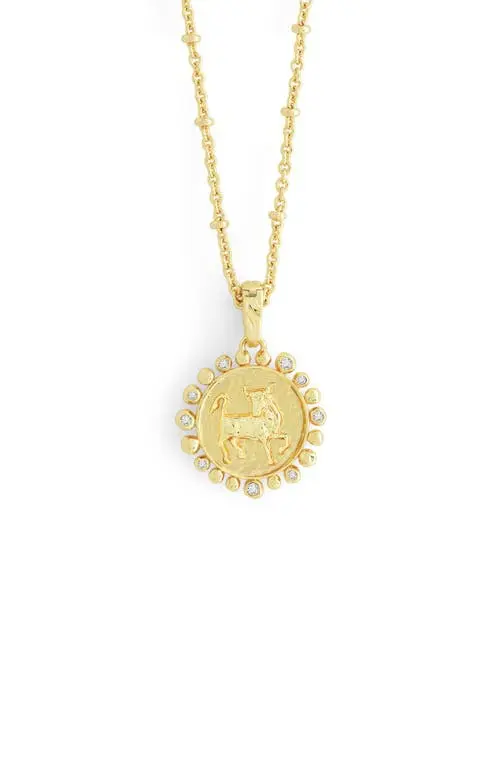 ANABEL ARAM JEWELRY Zodiac Cubic Zirconia Pendant Necklace - Taurus