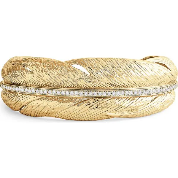 ANABEL ARAM JEWELRY Feather Cuff Bracelet - Gold