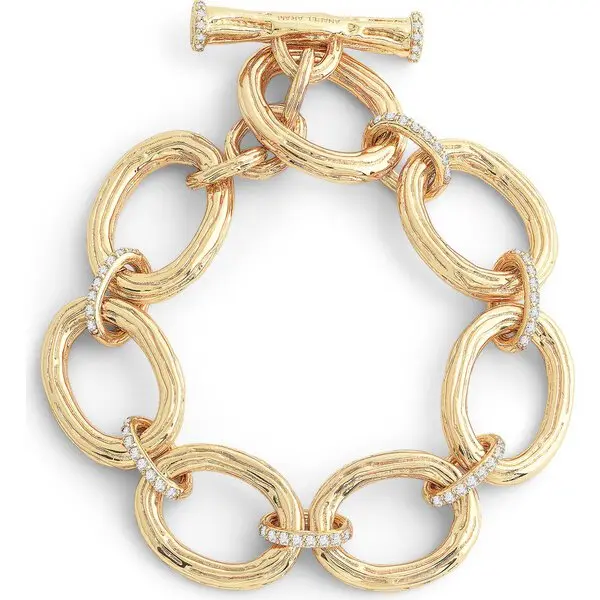 ANABEL ARAM JEWELRY Enchanted Forest Chain Link Bracelet - Gold