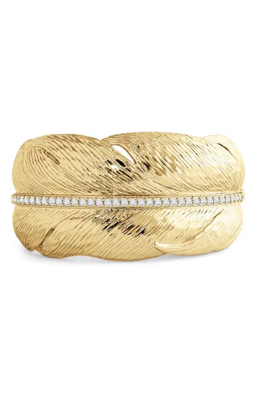 ANABEL ARAM JEWELRY Feather Cuff Bracelet - Gold