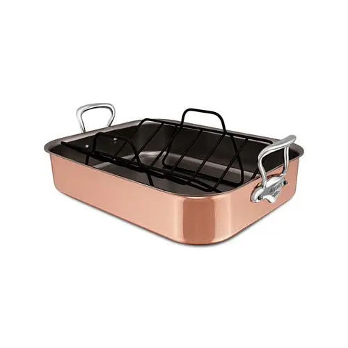 MAUVIEL M'150s Tri-ply Roasting Pan With Rack