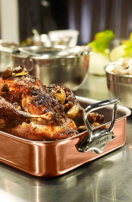 MAUVIEL M'héritagem'150s' & Stainless Steel Roasting Pan With Rack