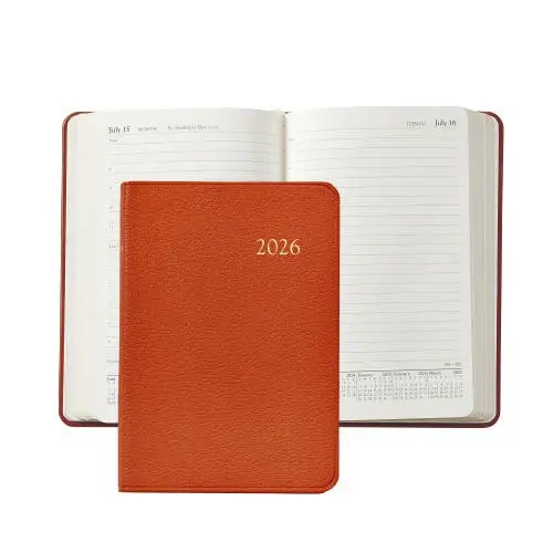 GRAPHIC IMAGE 2026 Leather Daily Journal - Orange